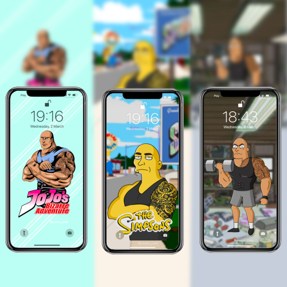 The Rock - 3 phone wallpapers (part 2)