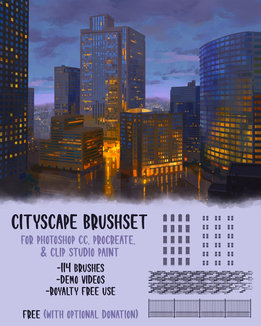  Brushset Photoshop CC Procreate CSP 