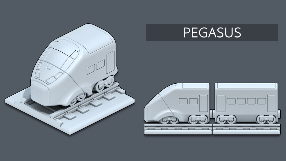 Pegasus - STL files for 3D printing - Trains & Rails World - STL Miniversum