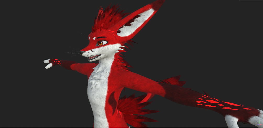 Runed fox. Texture for Rexouium