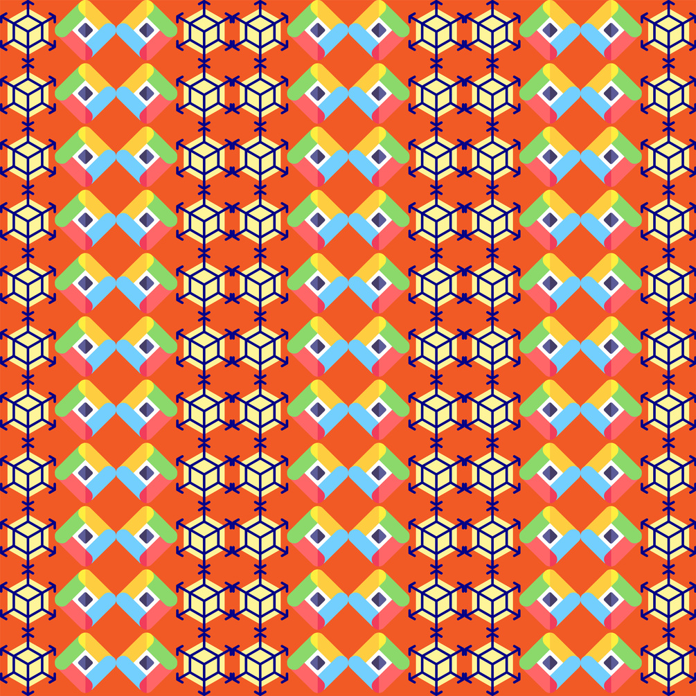 Colorful Seamless Vector Patterns with Geometric Shapes – Perfect ...