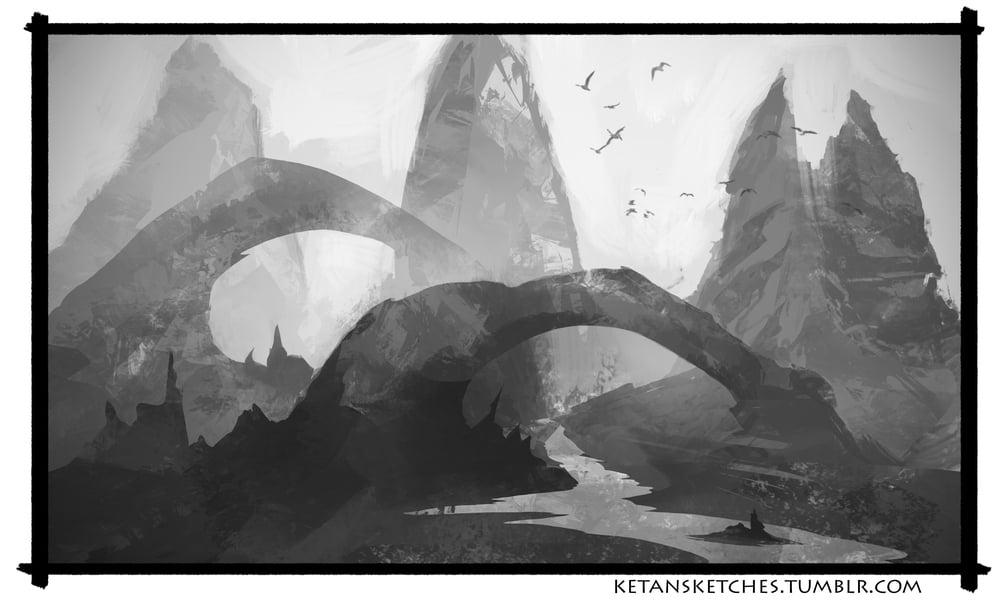 Hostile Landscape- Layered PSD