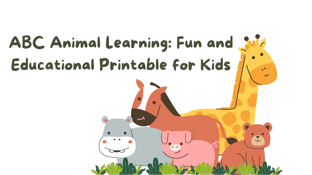 ABC Animal Learning: Fun and Educational Printable for Kids