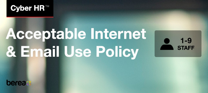 Acceptable Internet & Email Use Policy (1-9)