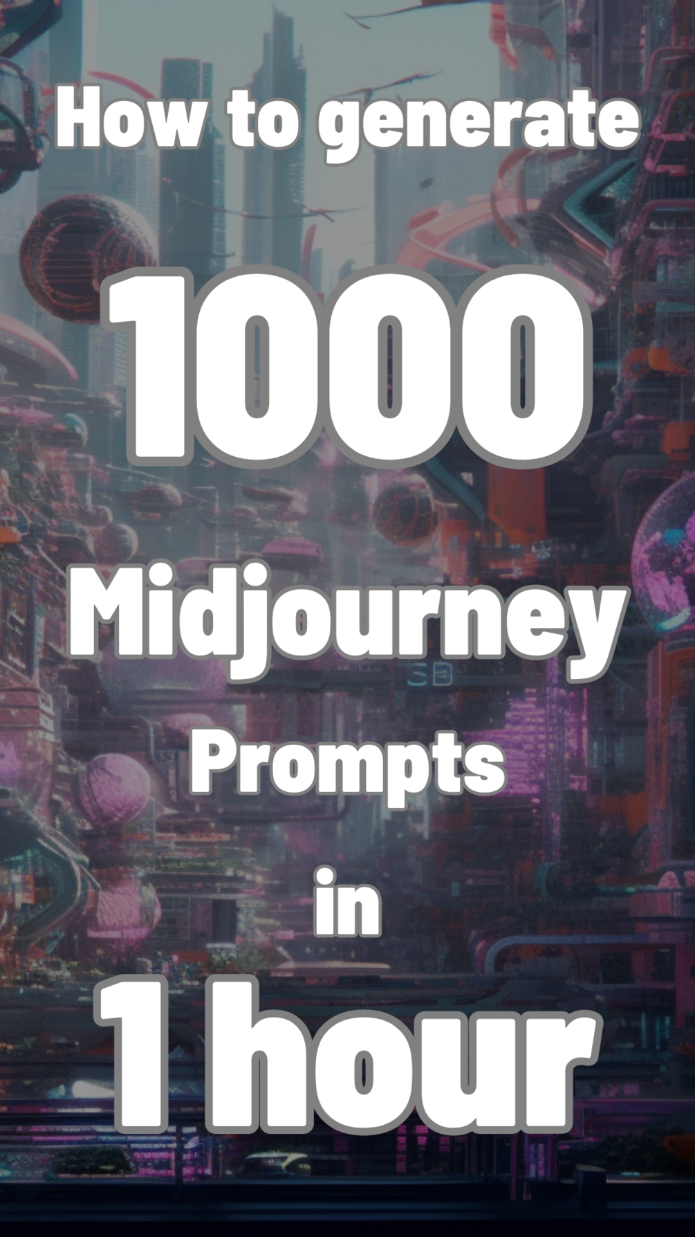 How to generate 1000 Midjourney Prompts in 1 hour