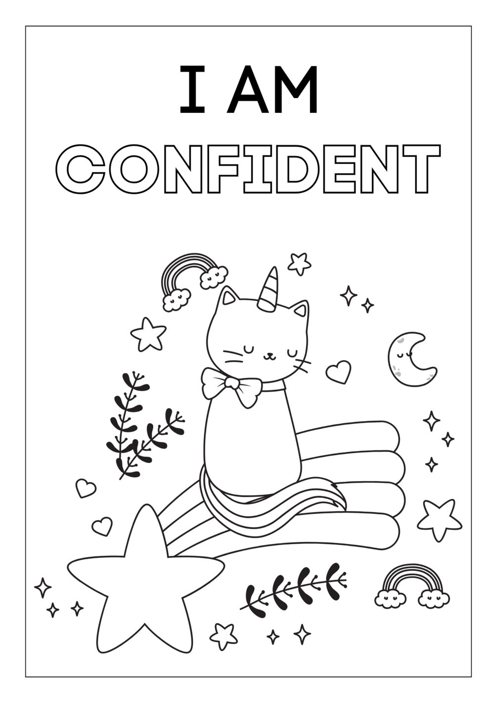 Positive Affirmations Coloring Book.