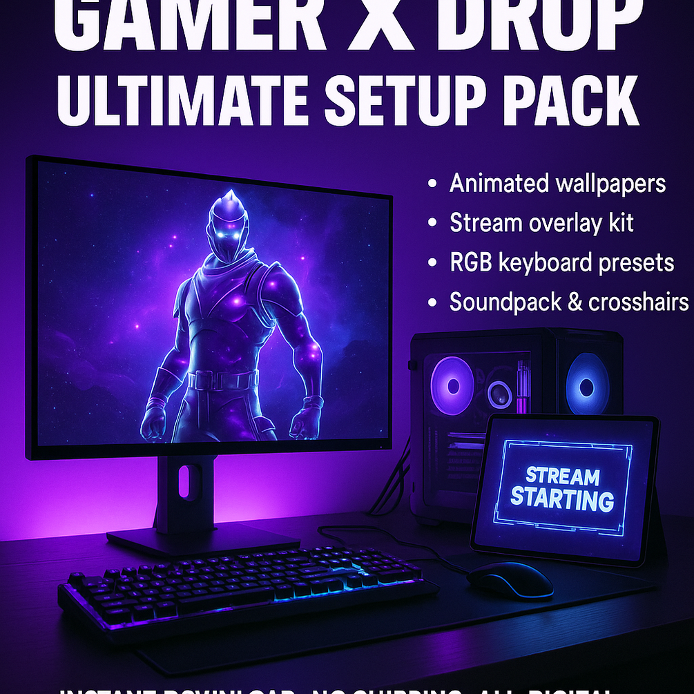 GAMER X DROP – The Ultimate Setup Pack