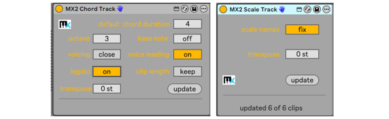 MX2 Chord / Scale Track