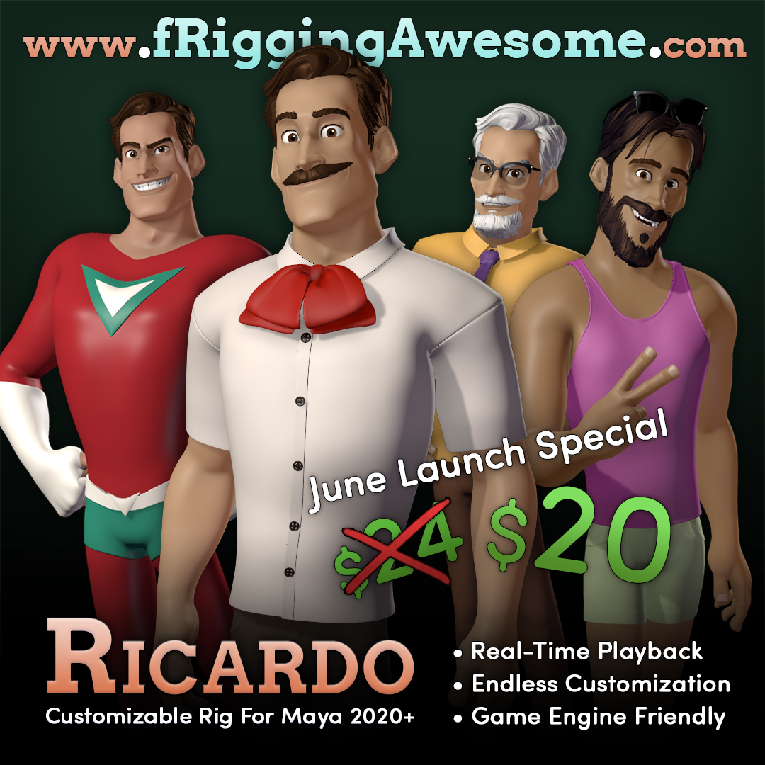 Ricardo Rig is live! - fRigging Awesome Studios