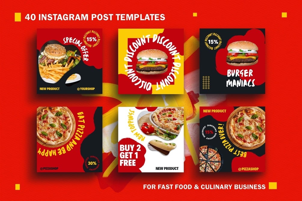Canva Fast Food and Culinary Templates