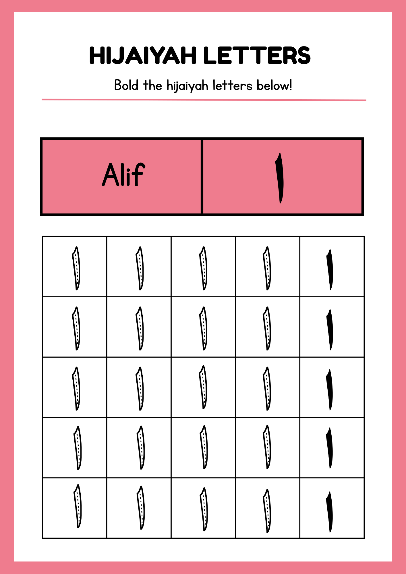 2 Set Hijaiyah Arabic Alphabet Tracing eBook