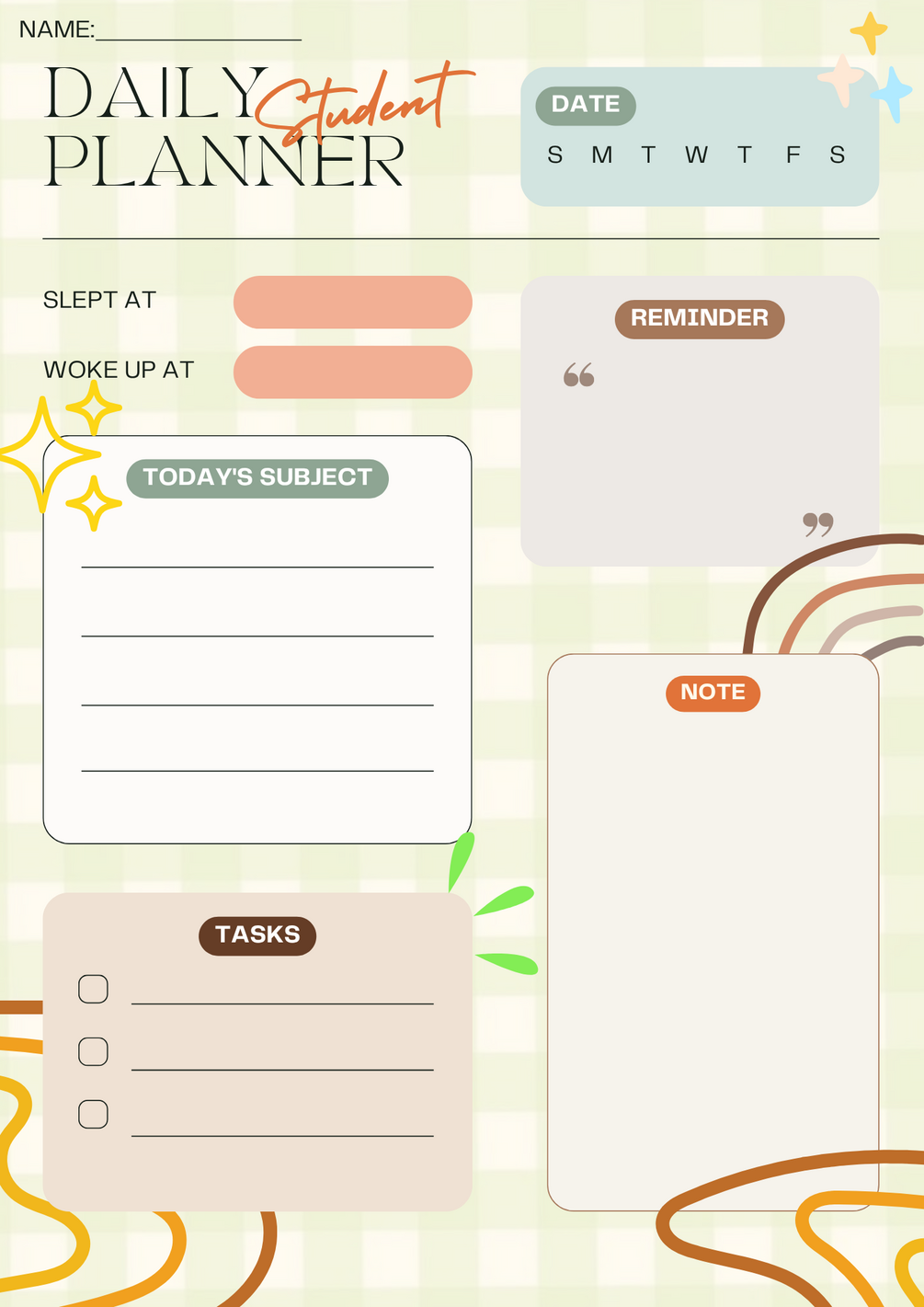 Student Daily Planner