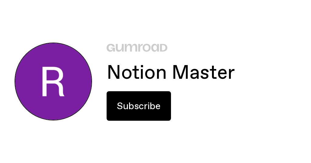 Notion Master