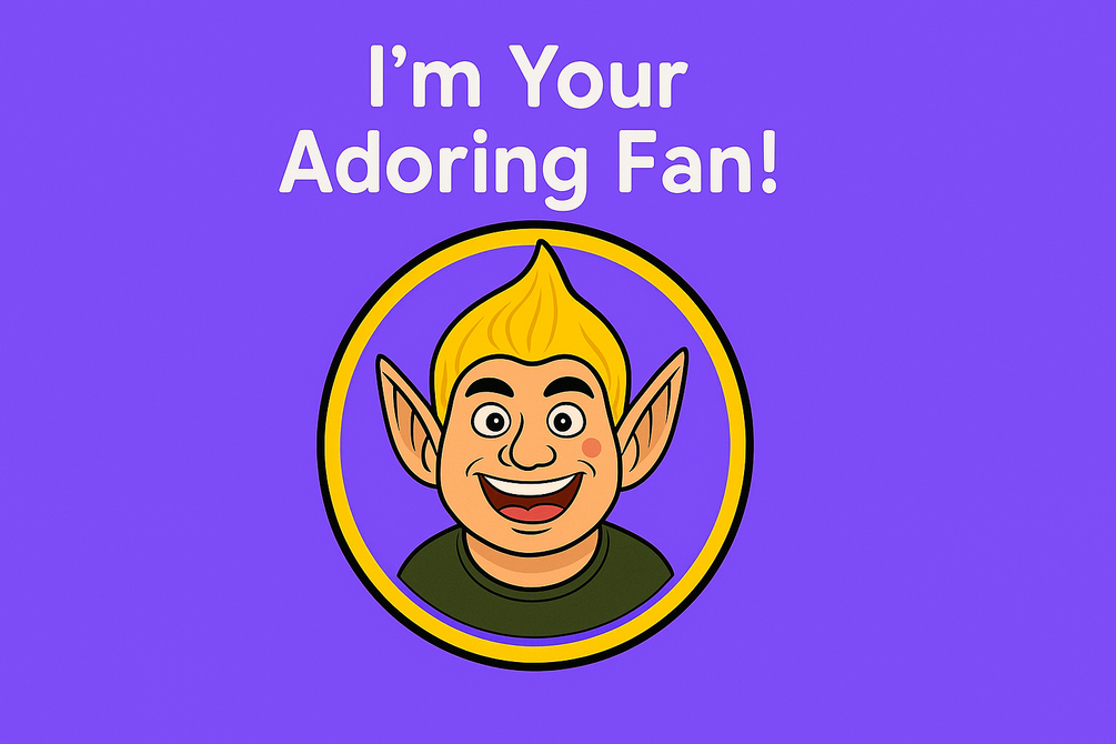 Oblivion Adoring Fan Printable Birthday Card