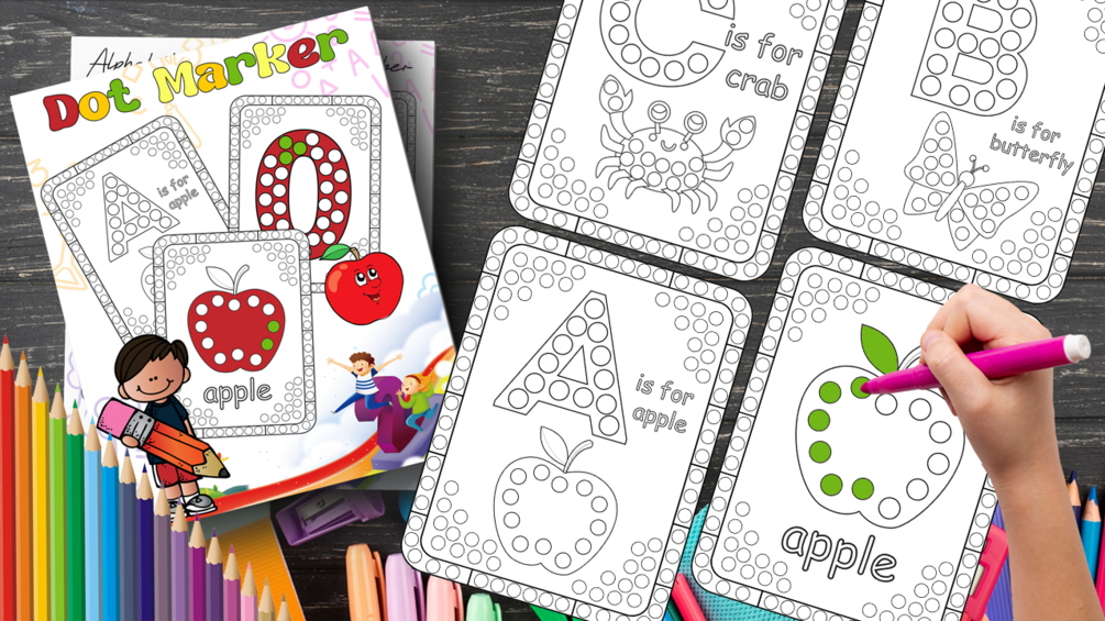 Alphabet Animals and Number Dot Marker Printables