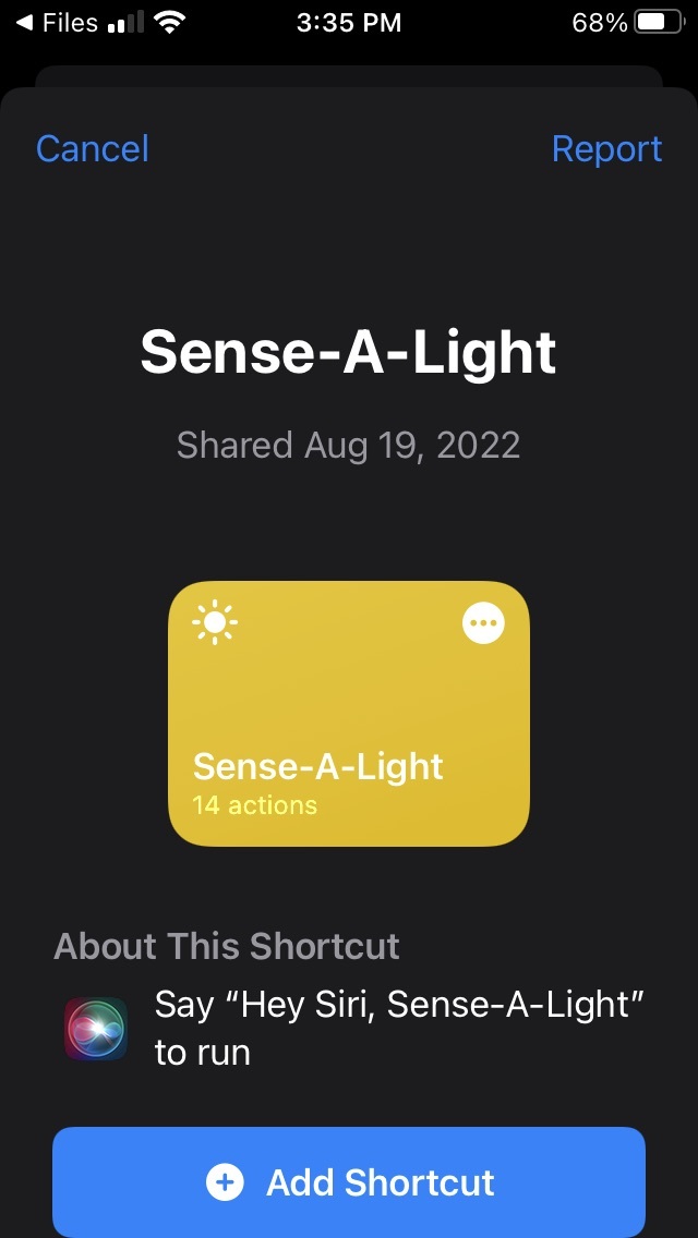 Sense-A-Light (iOS App)