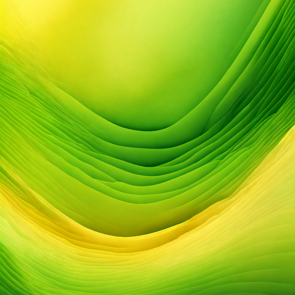 This artwork captivates with a seamless blend of yellow and green ...