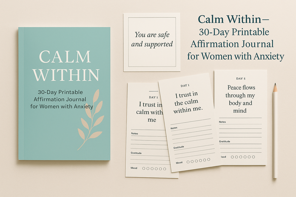 Calm Within – 30-Day Printable Affirmation Journal