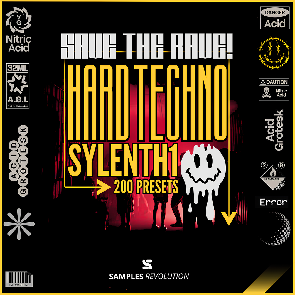 SAVE THE RAVE! Sylenth1 Preset Pack + FLP DEMO (200 Presets For Hard Techno, Acid, Psy, Rave)