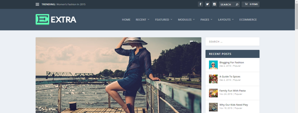 Extra Wordpress Theme