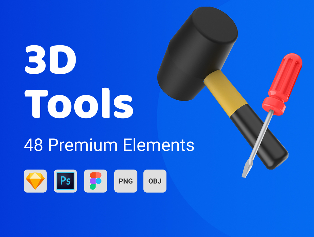 3D Tools - Illustration Library