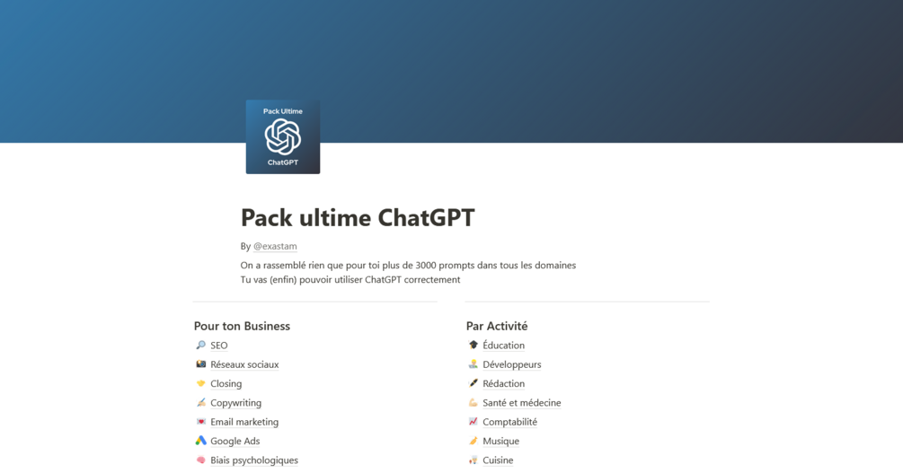 Pack Ultime ChatGPT-4