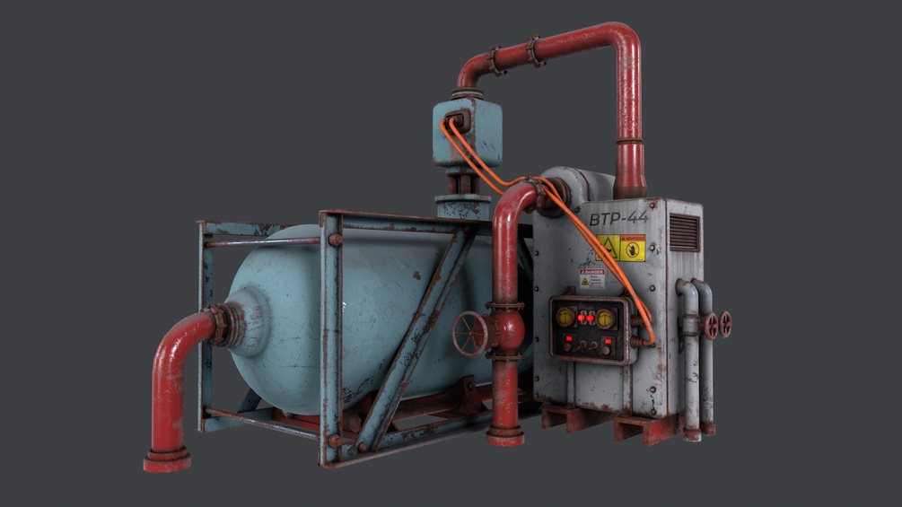 Rusty Industrial Compressor