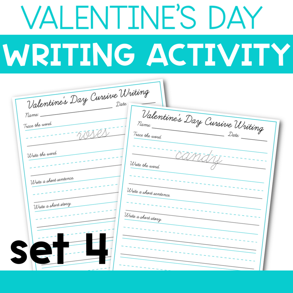 CURSIVE VALENTINE WRITING ACTIVITY