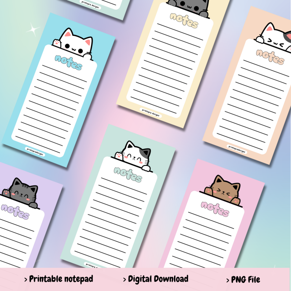 Cat Theme Notepad