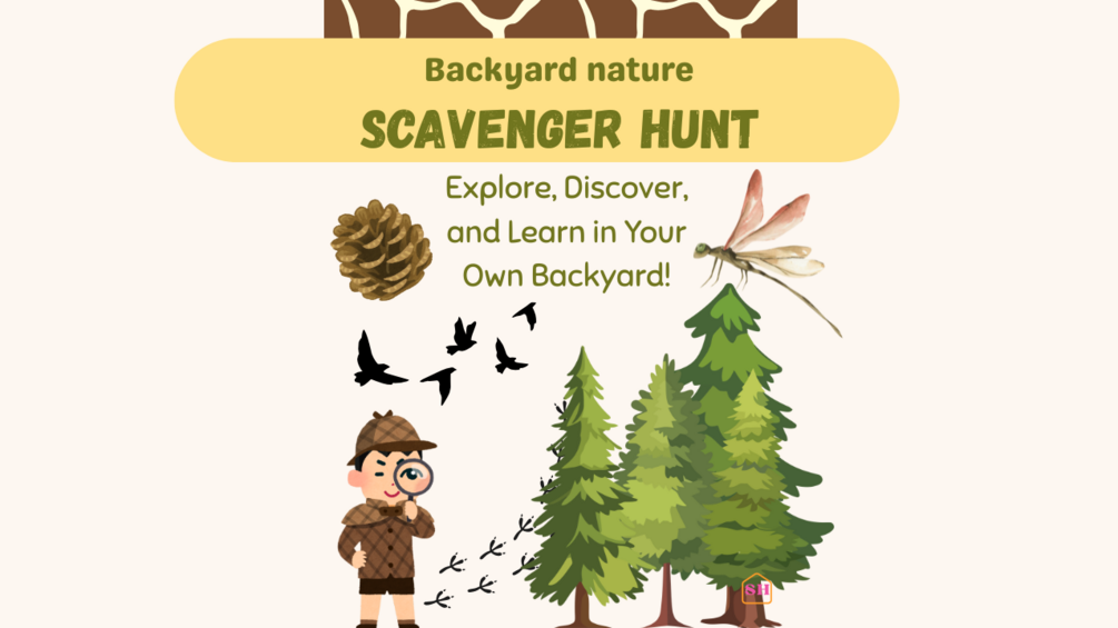 Backyard Nature Scavenger Hunt (Printable for Kids)