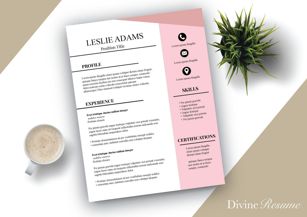 Resume Template • Cover Letter • Instant Download • Item #007