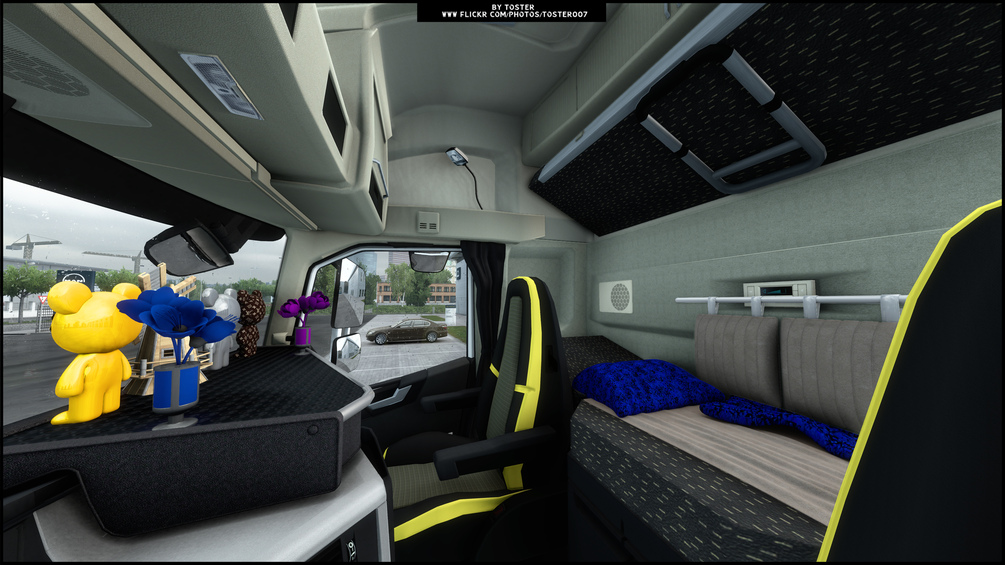 Blankets and Pillows Tuning Mod ETS 2 for Volvo FH 2012