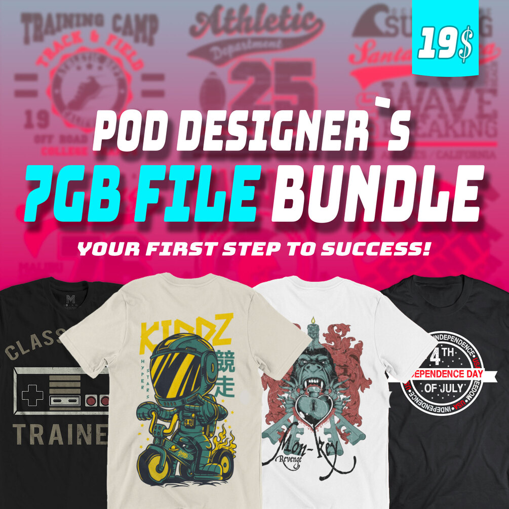 POD Bundle - Print on Demand Designer's Bundle for a successful career ...