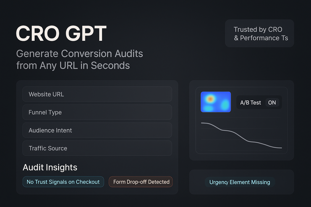 CRO GPT – AI Conversion Audit in 6 Minutes