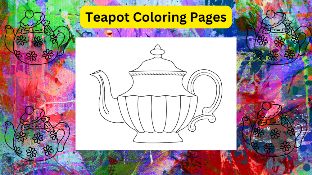 Teapot Coloring Pages