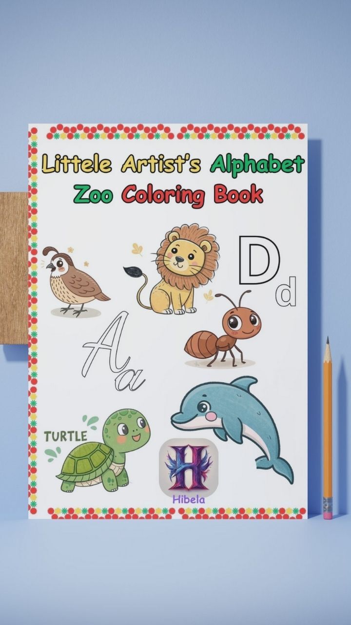 Little Artist’s Alphabet Zoo Coloring Book – A Fun A–Z Animal Coloring ...