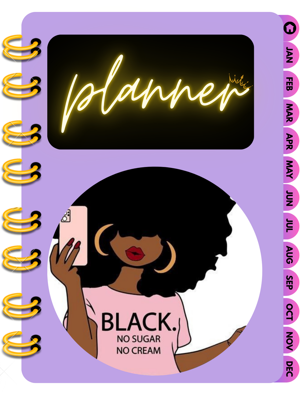 PURPLE THEME GIRLY PLANNER