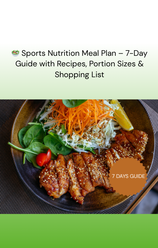 🥗 Sports Nutrition Meal Plan – 7-Day Guide with Recipes, Portion Sizes ...
