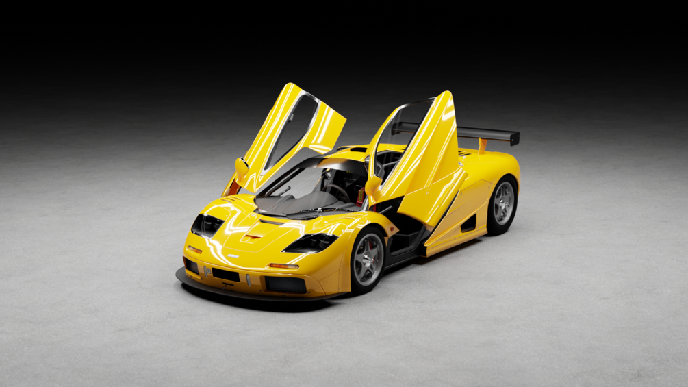 Mclaren F1 GTR HQ 3D Model