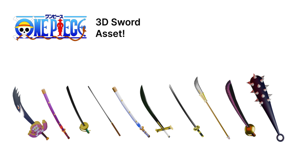 3D One Piece Sword Asset!