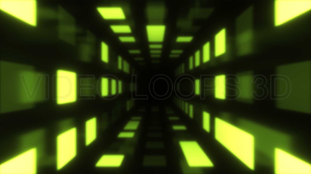 VJ LOOP 89 - Square Tunnel Flashing & Changing Colors