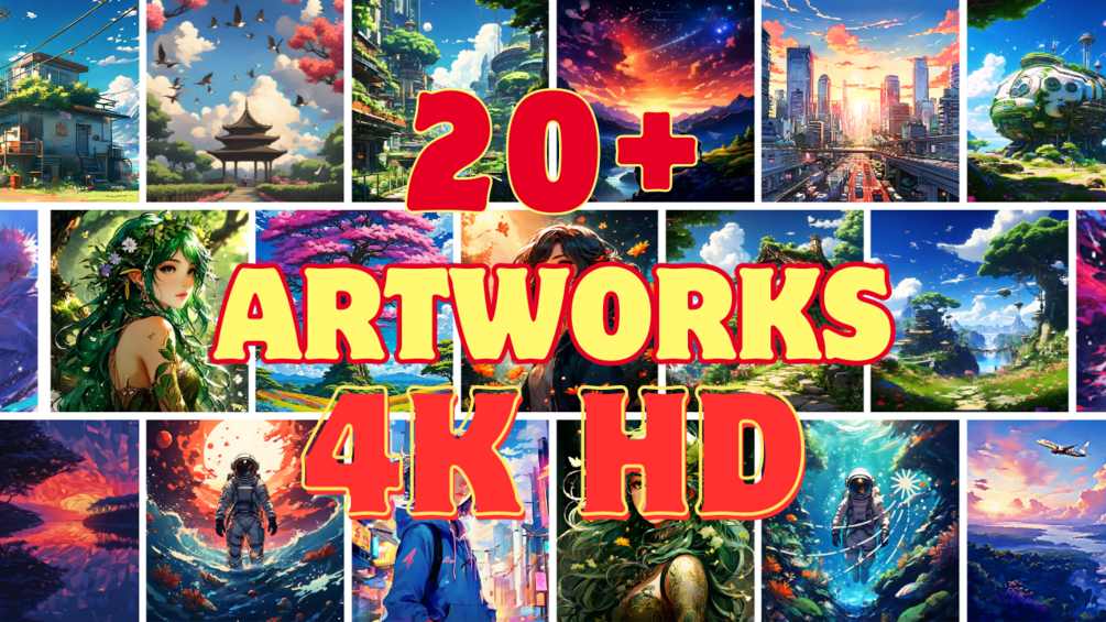 20+ Artworks in 4k HD Quality