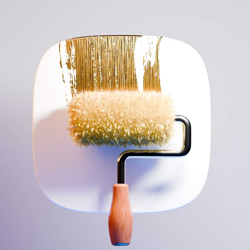 Paint Roller 3D Model