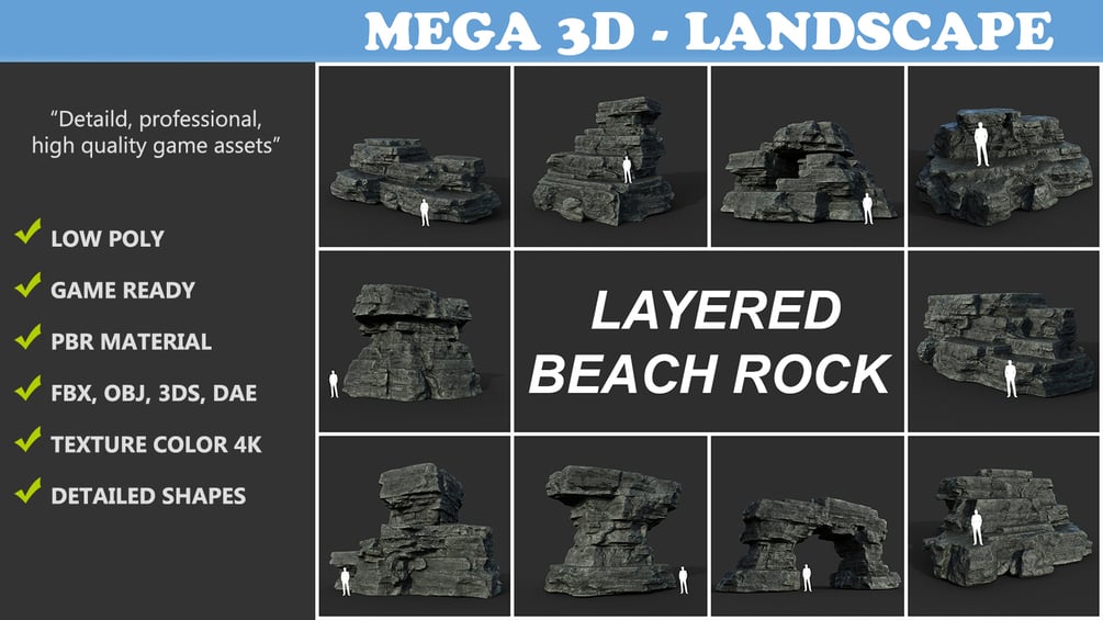 Layered Beach Rock Collection 200120