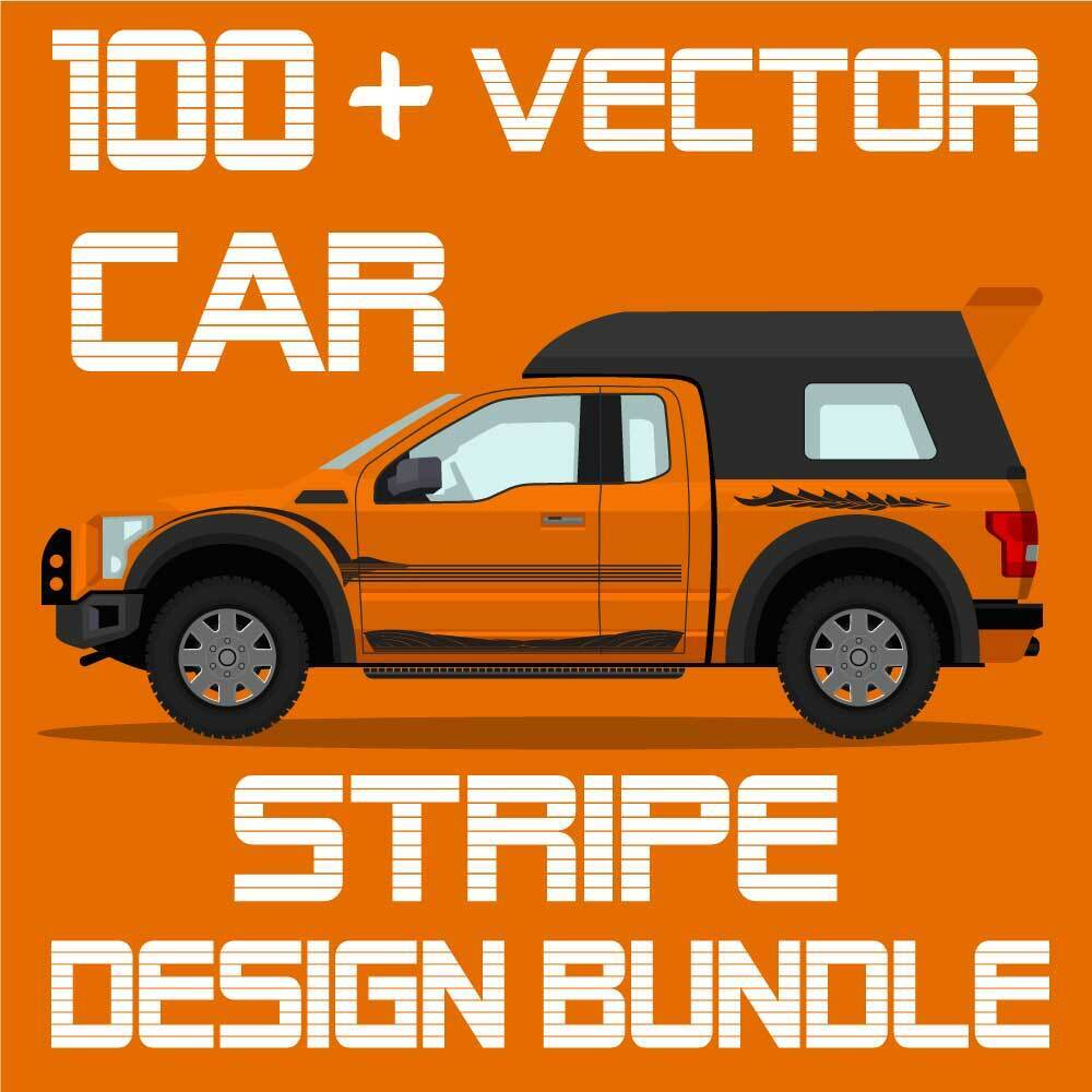 Car stripe vector desing bundle 5