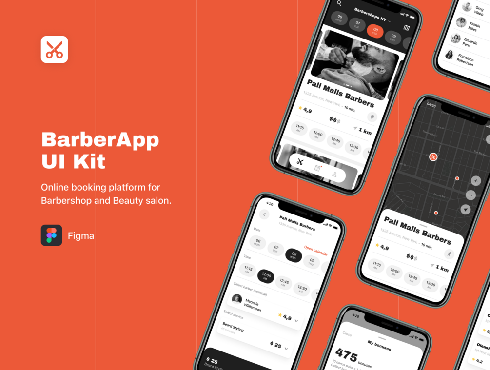 BarberAPP UI Kit