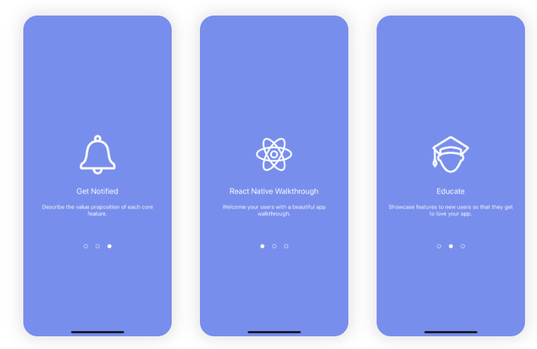 React Native Walkthrough Flow
