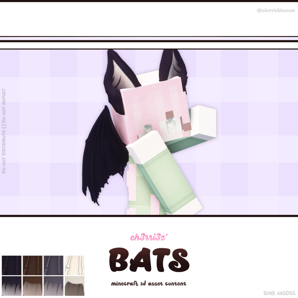 Bats - Minecraft 3D Asset