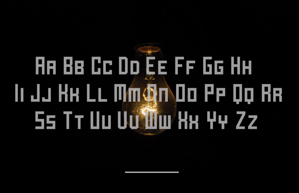 Halogen - Free Industrial Font