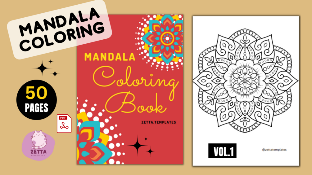 [PDF] Printable Mandala Coloring Book for Kids and Adult to Relief ...